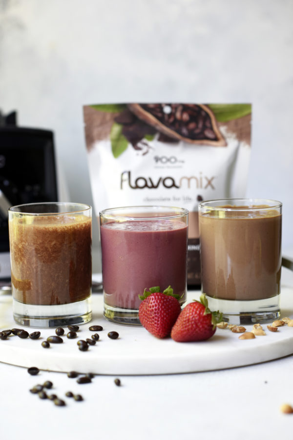 FlavaMix Protein Shakes 3 Ways | Cocoa Flavanol Recipe